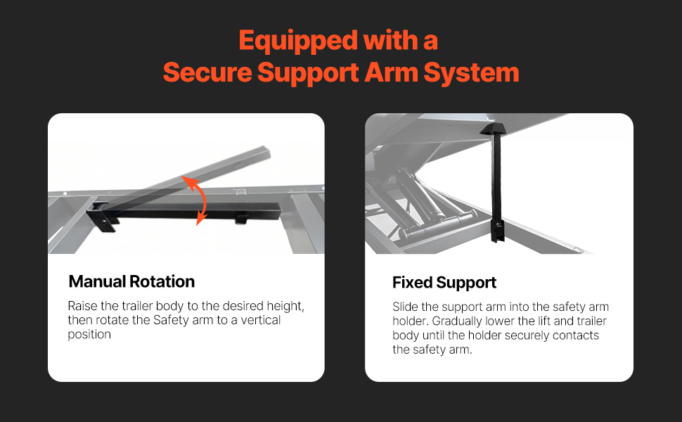 Kit de levage hydraulique à ciseaux VEVOR Kit de levage hydraulique à benne basculante 10 T pour ...