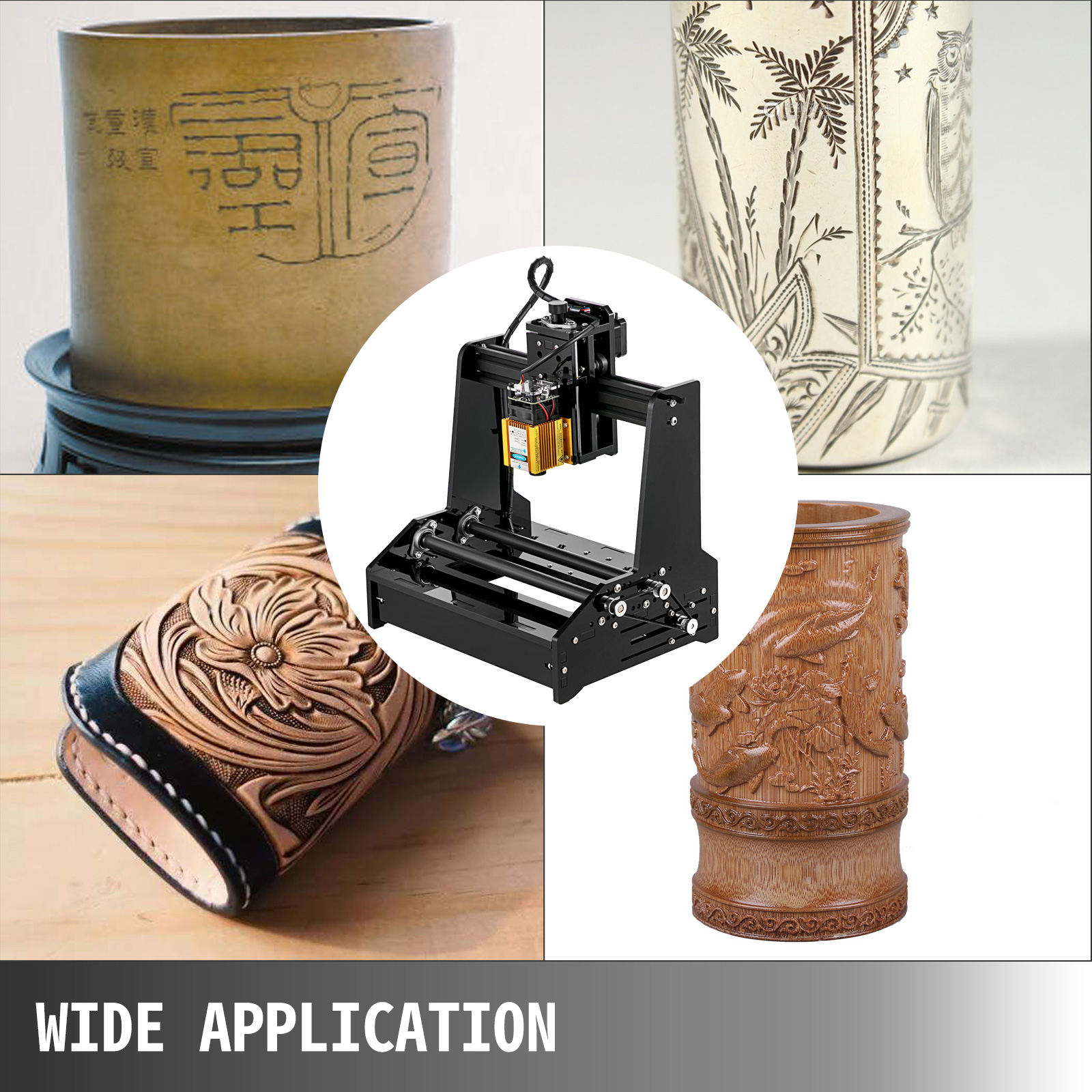 Cnc Mini Laser Engraver Cutter 5.5w Laser Engraving Machine Cylindrical ...