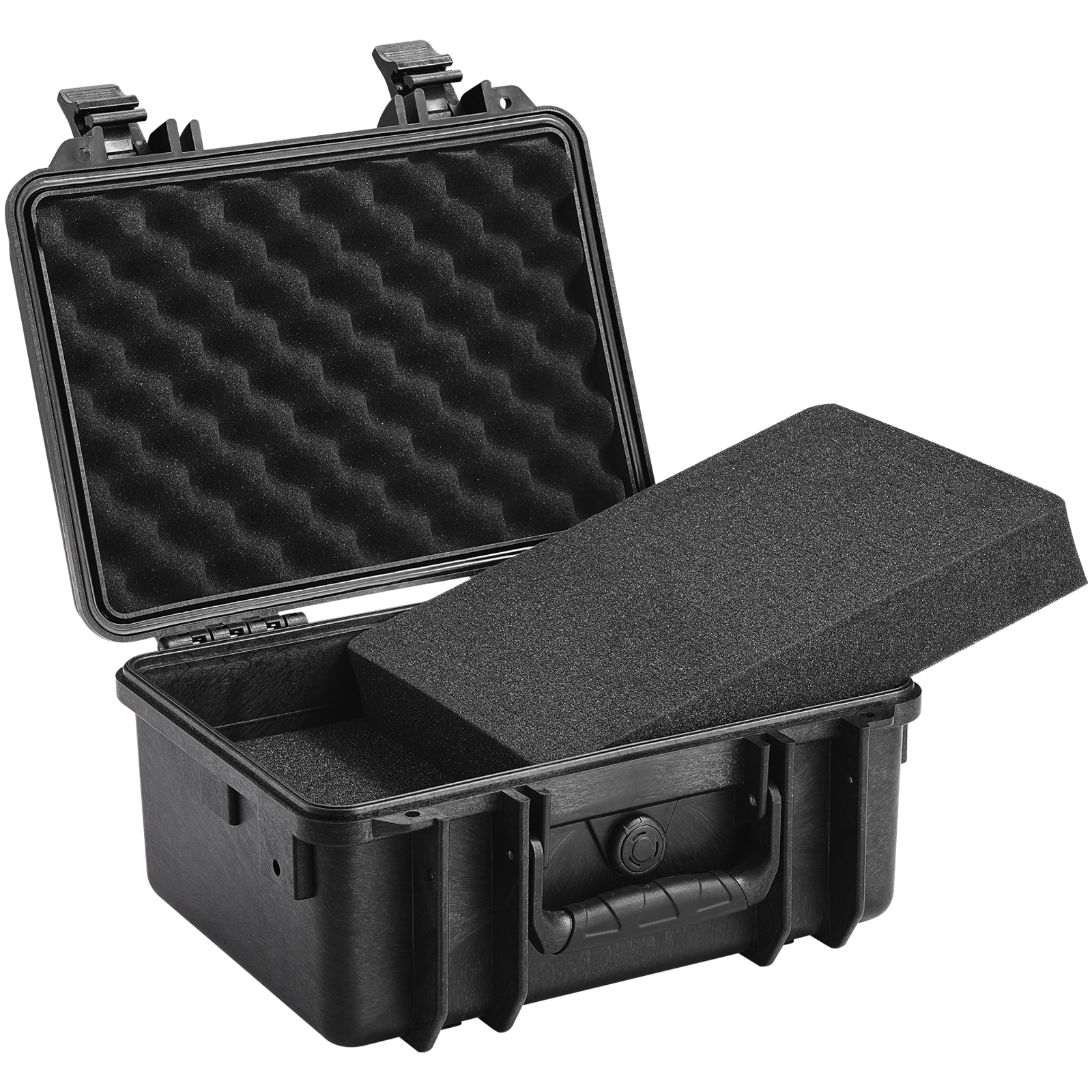 VEVOR Hard Pistol Cases with Pre-cut PU Foam/lining Lockable for 1/2/5 ...