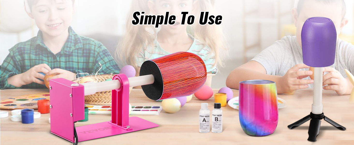 VEVOR Cup Turner Tumbler Spinner Pen Turner with Epoxy Resin Kit for ...