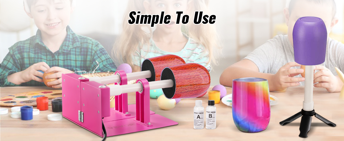 VEVOR Double Cup Turner 2-Arm Pen Turner with Epoxy Resin Kit for ...