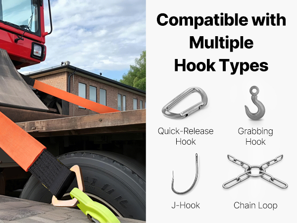 Axle Straps Axle Tie Down Straps D Ring 2 in x 3.2 ft for Trailer Truck ...