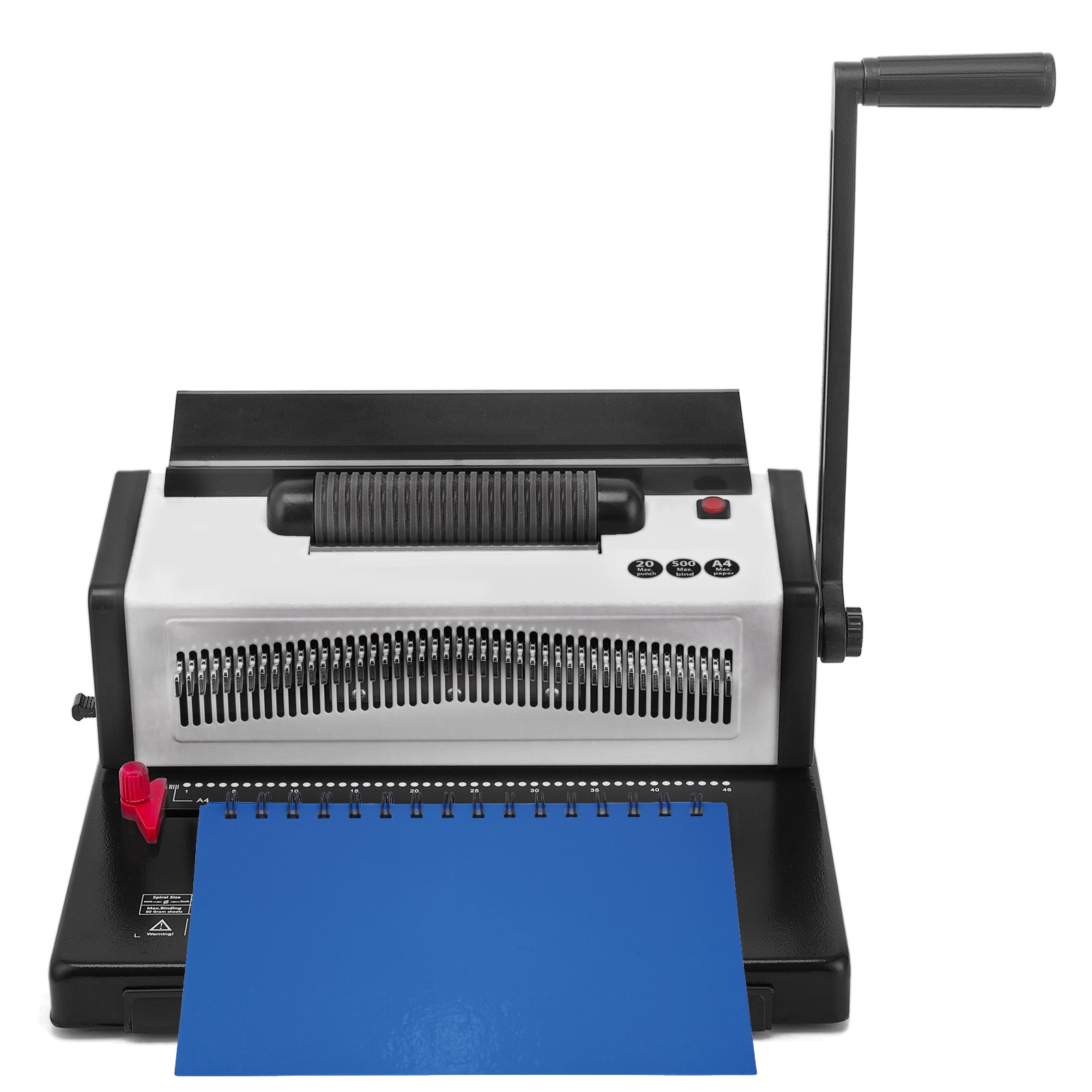VEVOR Electric Inserting Punching Spiral Binding Machine 4:1 Pitch 46 ...