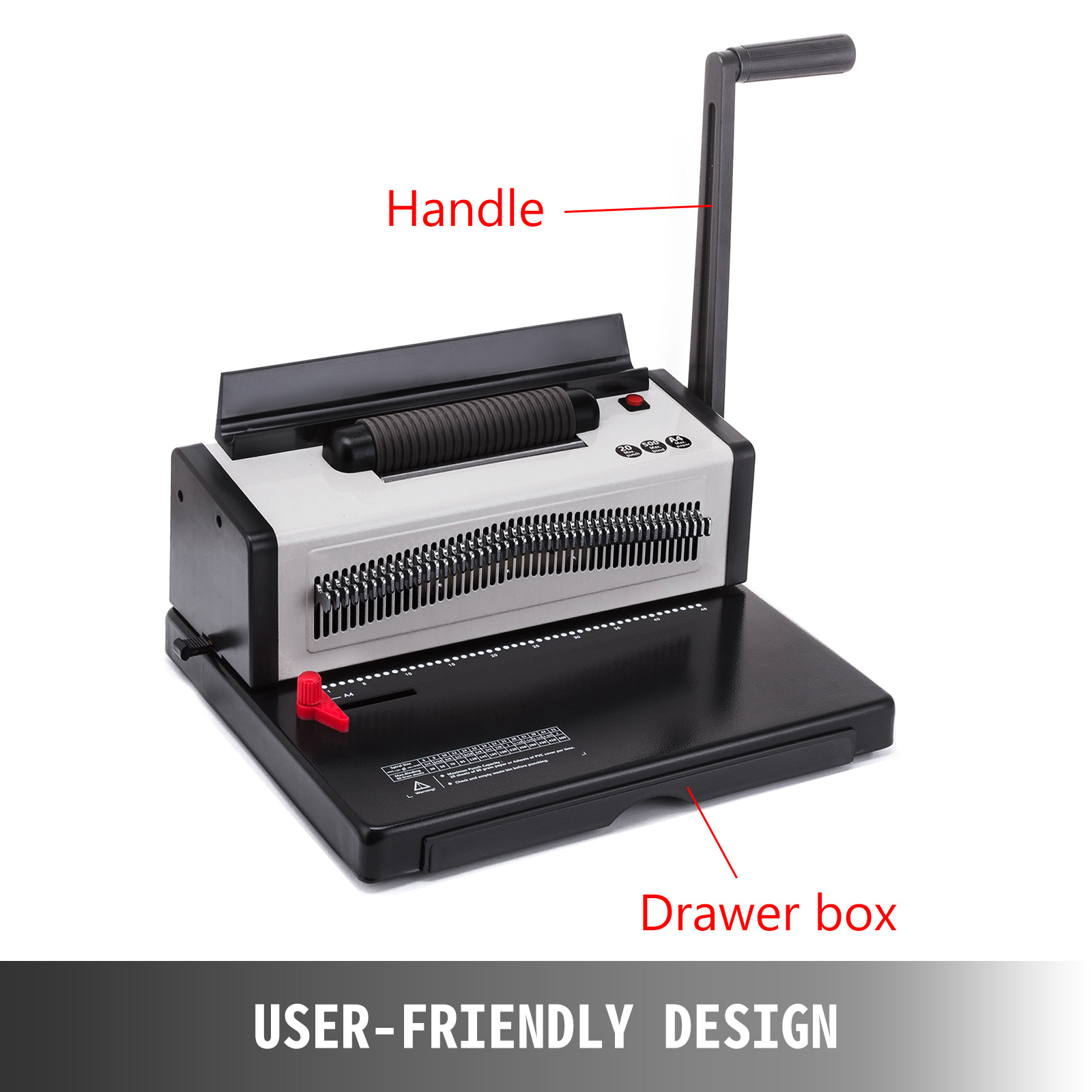 VEVOR Electric Inserting Punching Spiral Binding Machine 4:1 Pitch 46 ...