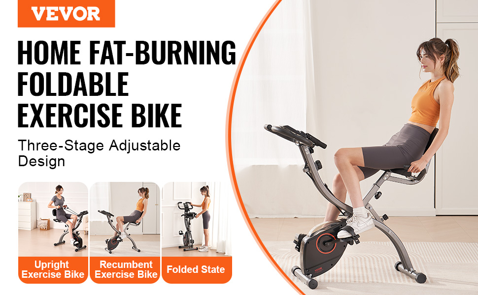 Merach Exercise Bike Reddit MERACH Foldable Exercise Bike - 4-in-1 Magnetic Stationary Bike With ...