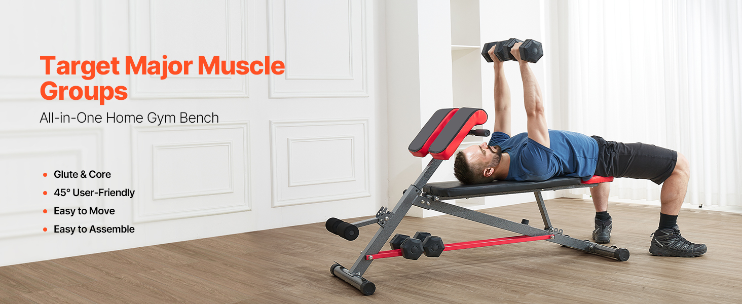 Roman Chair Back Extension Hyperextension Bench Multi-Function ...