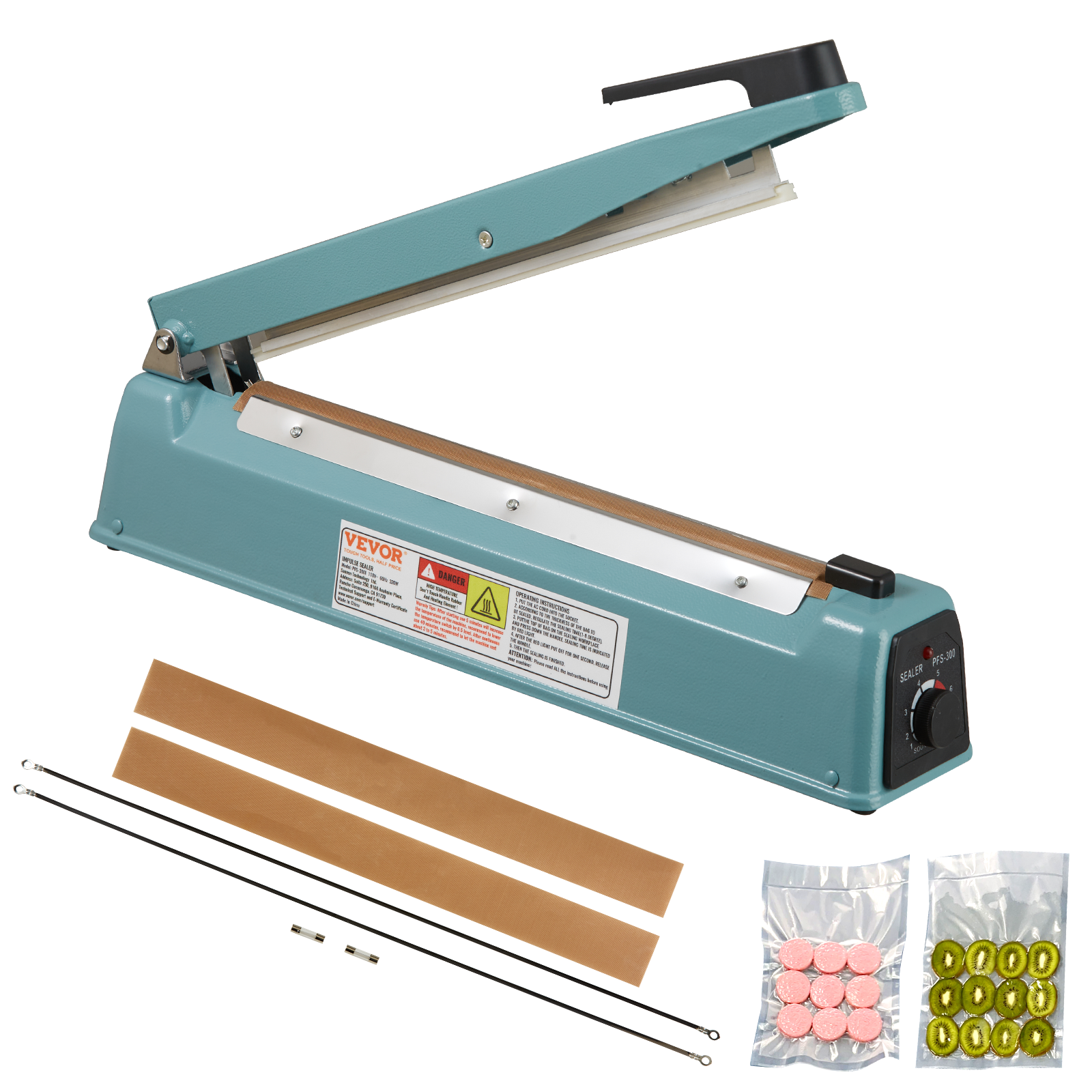 VEVOR 16"/12"/8" Hand Impulse Heat Sealer Machine Aluminum/ABS/Iron Bag ...