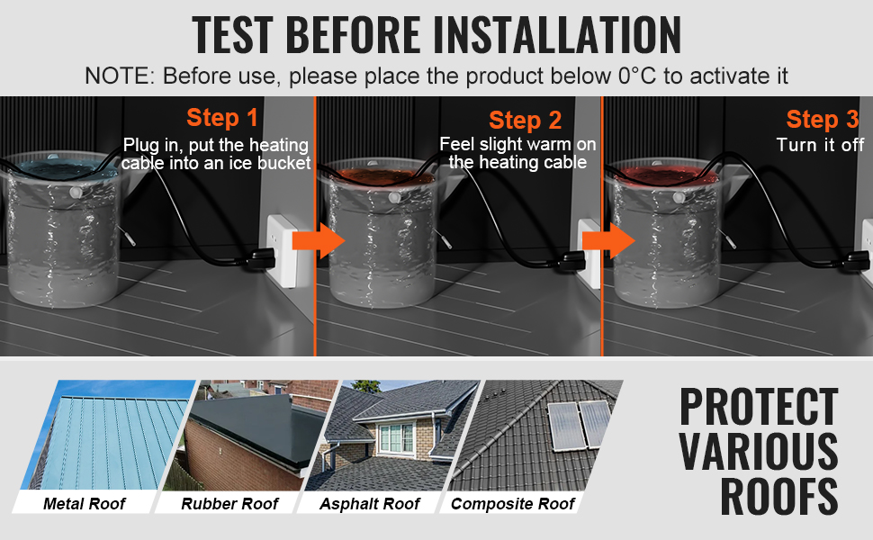 Heat Tape For Water Pipes Freeze Free Self-Regulating Water Pipe ...