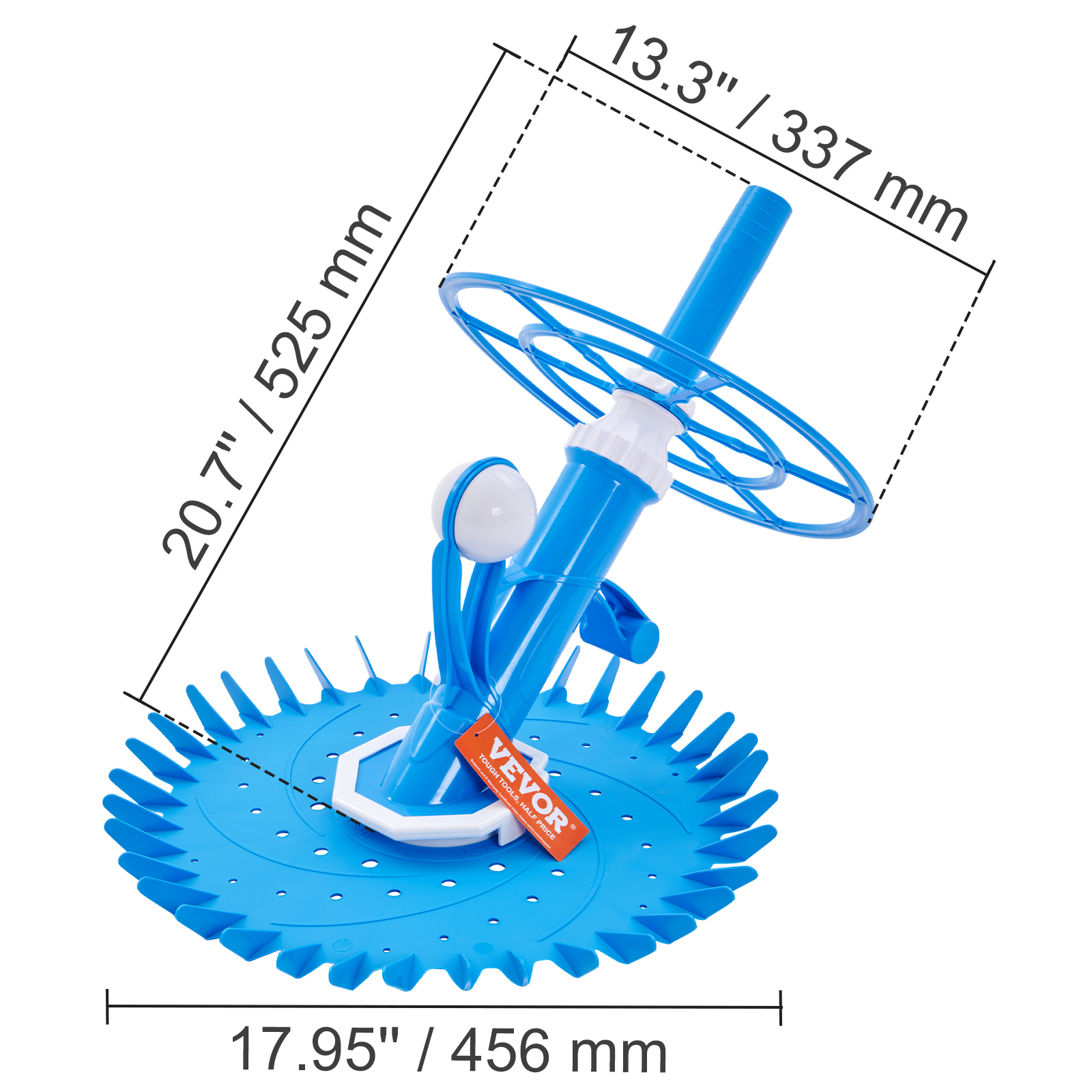 Mophorn Automatic Suction Pool Cleaner, Low Noise Pool Vacuum Cleaner ...