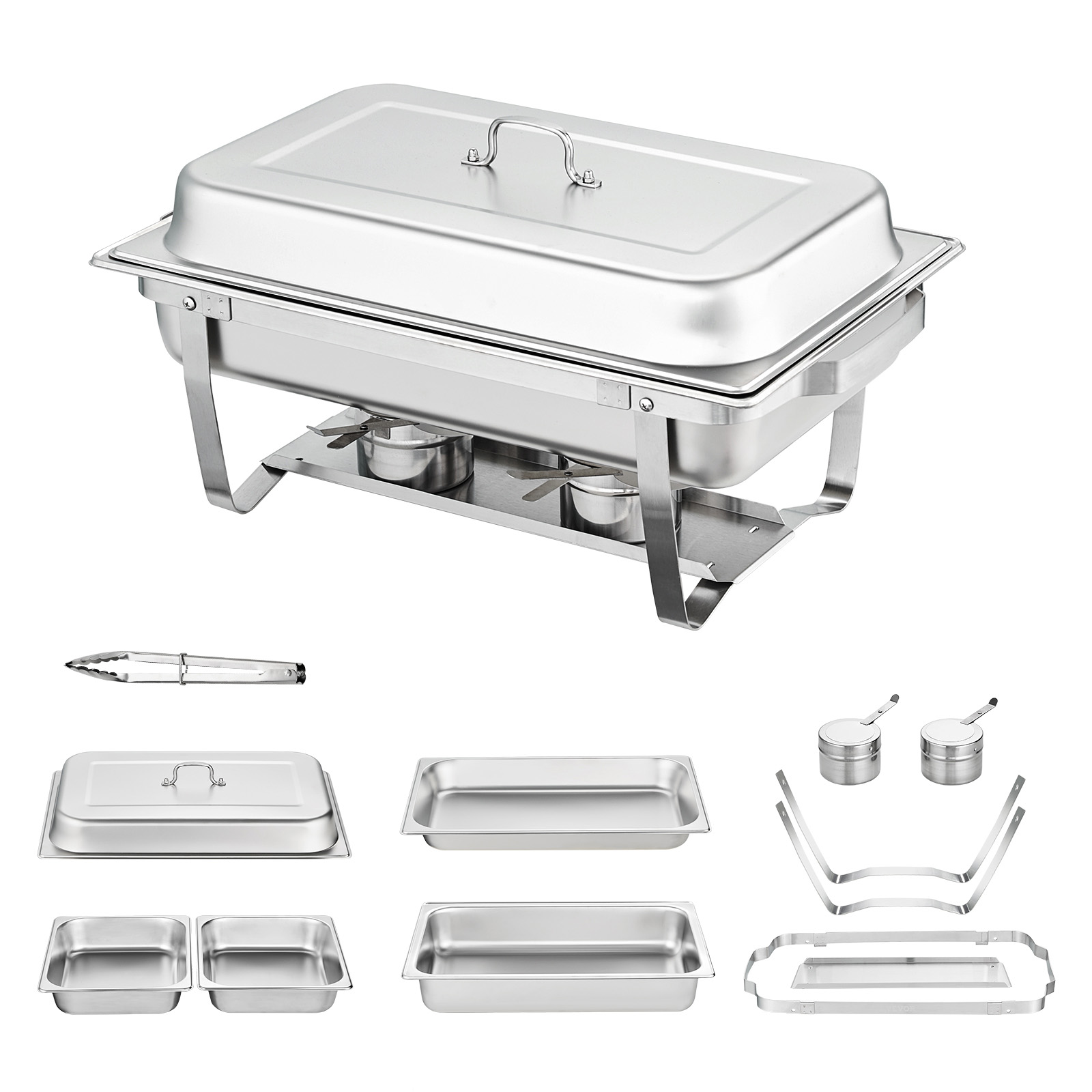 Mophorn Ensemble de buffet pour réchauds,8 pintes x 2, réchaud en acier ...