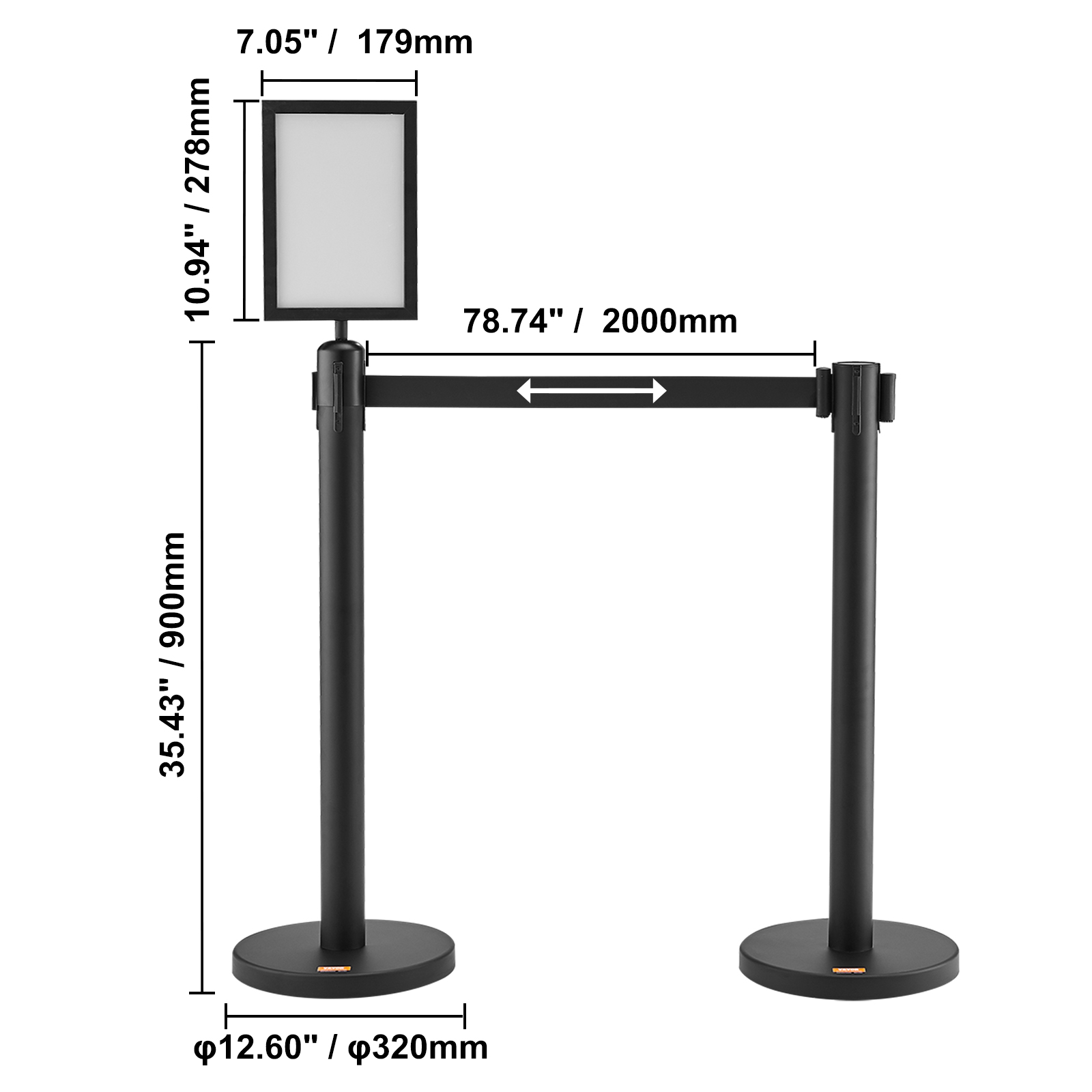 Mophorn Crowd Control Stanchions, 6-Pack Crowd Control Barriers, Carbon ... Mophorn Crowd Control Stanchions, 6-Pack Crowd Control Barriers, Carbon ...