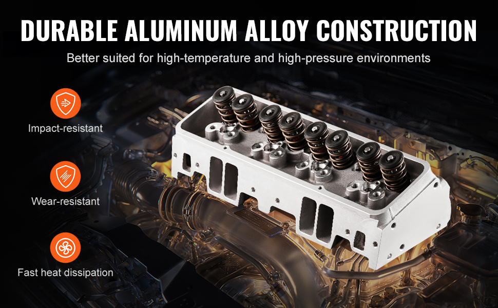 2X Cylinder Head for Chevy SBC 350/327/383 Corvette Camaro Z06 190cc ...