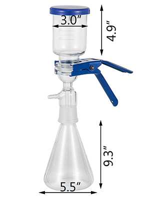 VEVOR Vacuum Filtration Apparatus Lab Filtration Apparatus 1000 ml ...