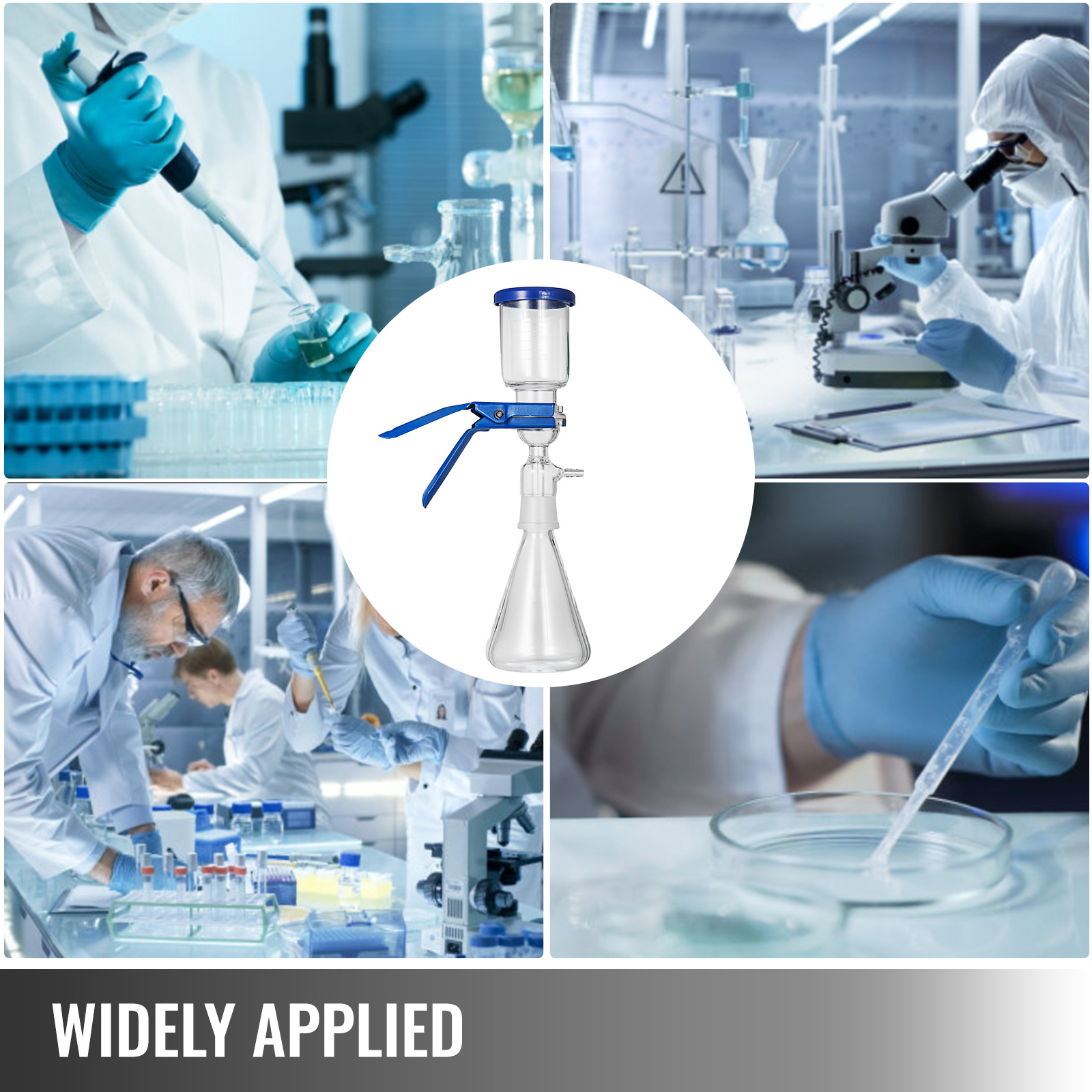 VEVOR Vacuum Filtration Apparatus Lab Filtration Apparatus 1000 ml ...