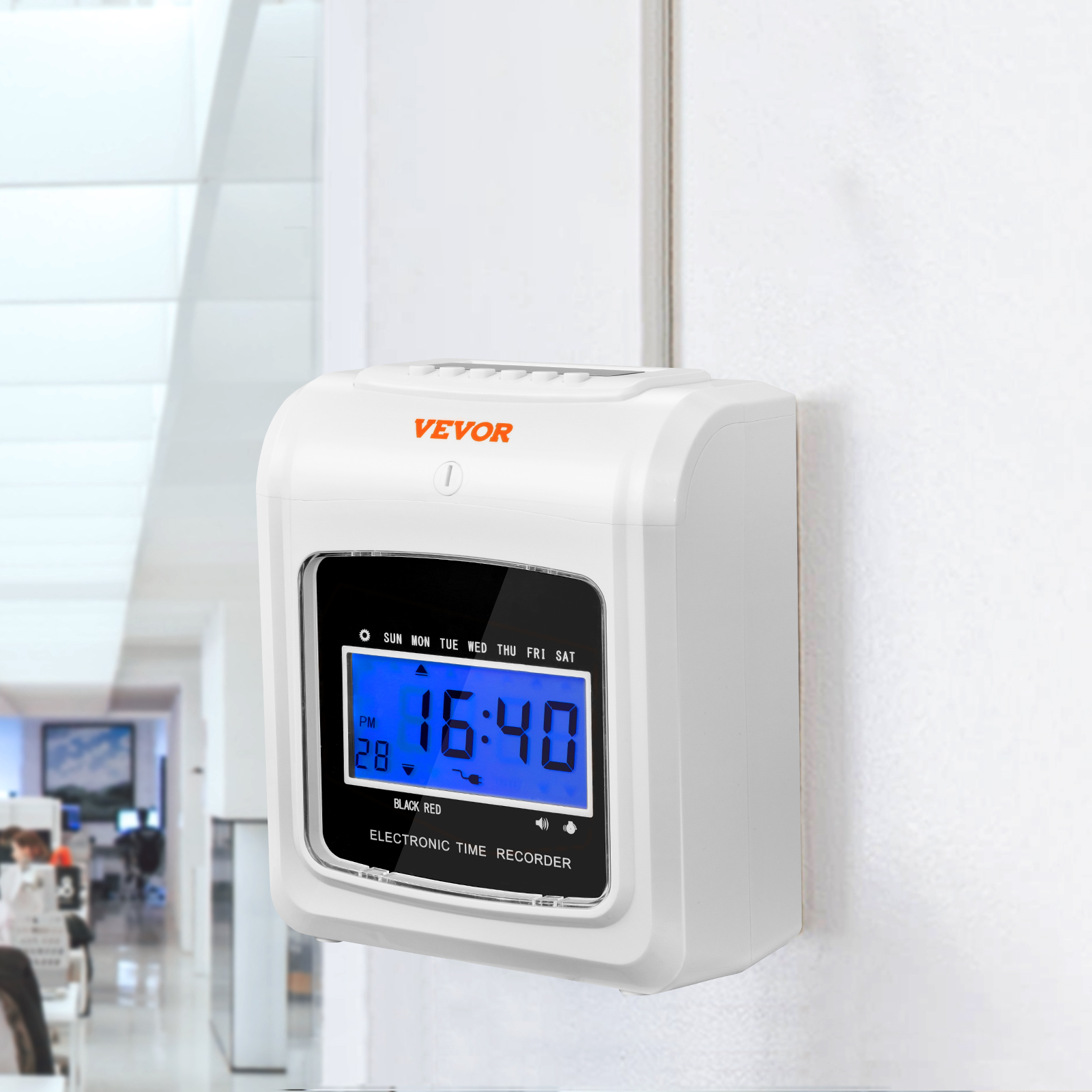 VEVOR Punch Time Clock Time Tracker Machine for Employees With 102 Time ...