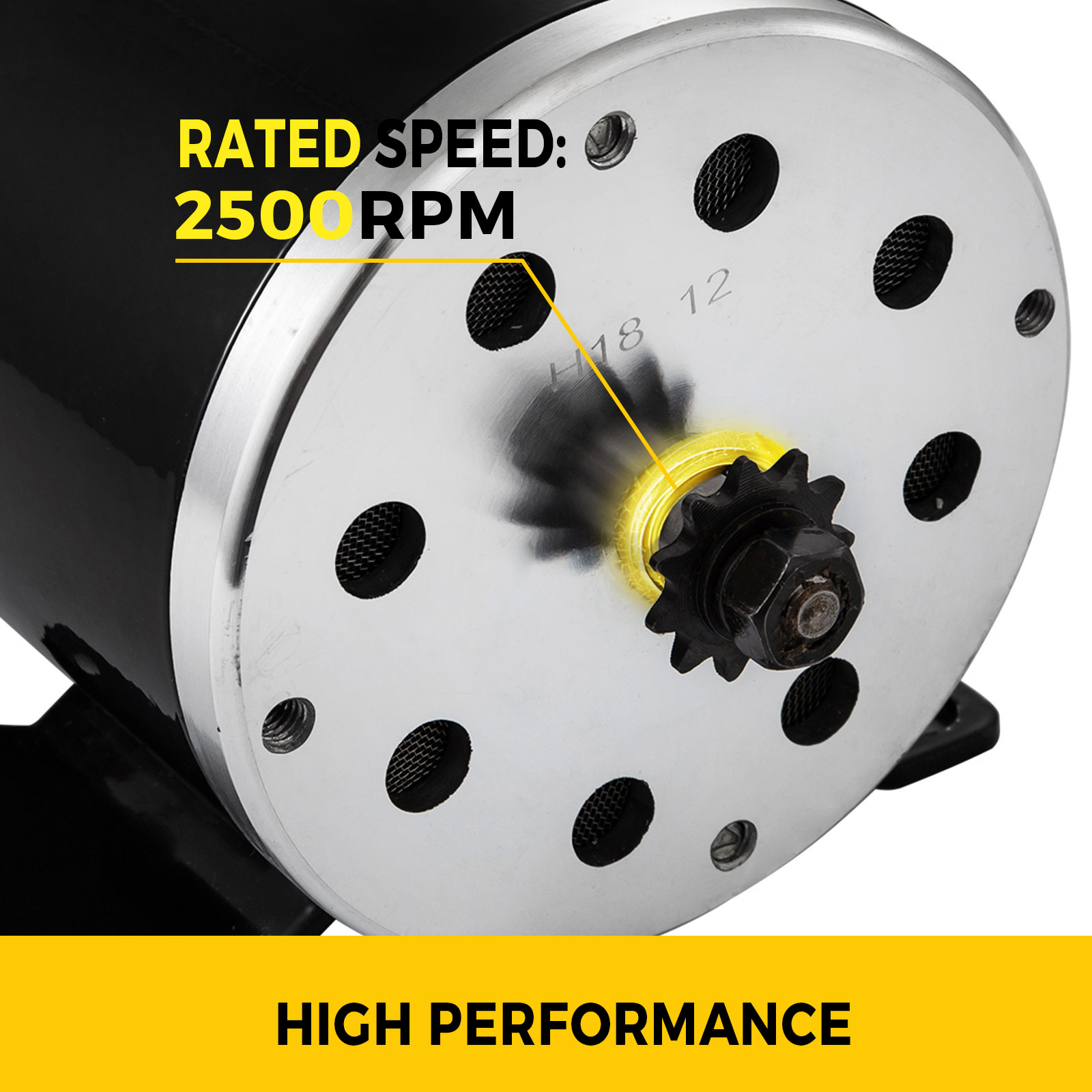 36V Electric Motor 500W Brushed Motor For EVO Scooter ATV MY1020 ...