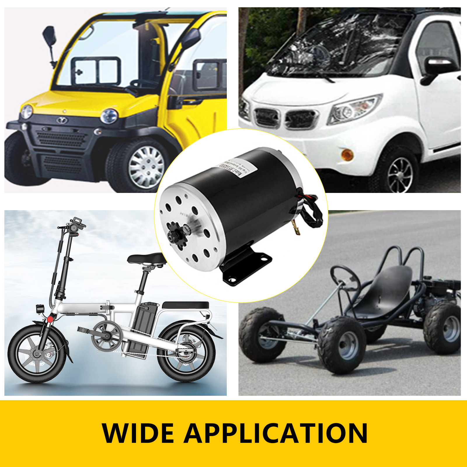 36V 800W Brush Motor kit + Speed Controller Pedal Electric Scooters ATV ...