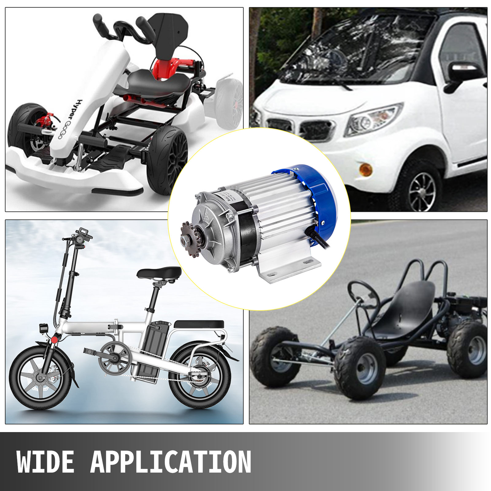 VEVOR Electric Tricycle Motor 750W 60V Brushless Motor 700RPM Gear ...