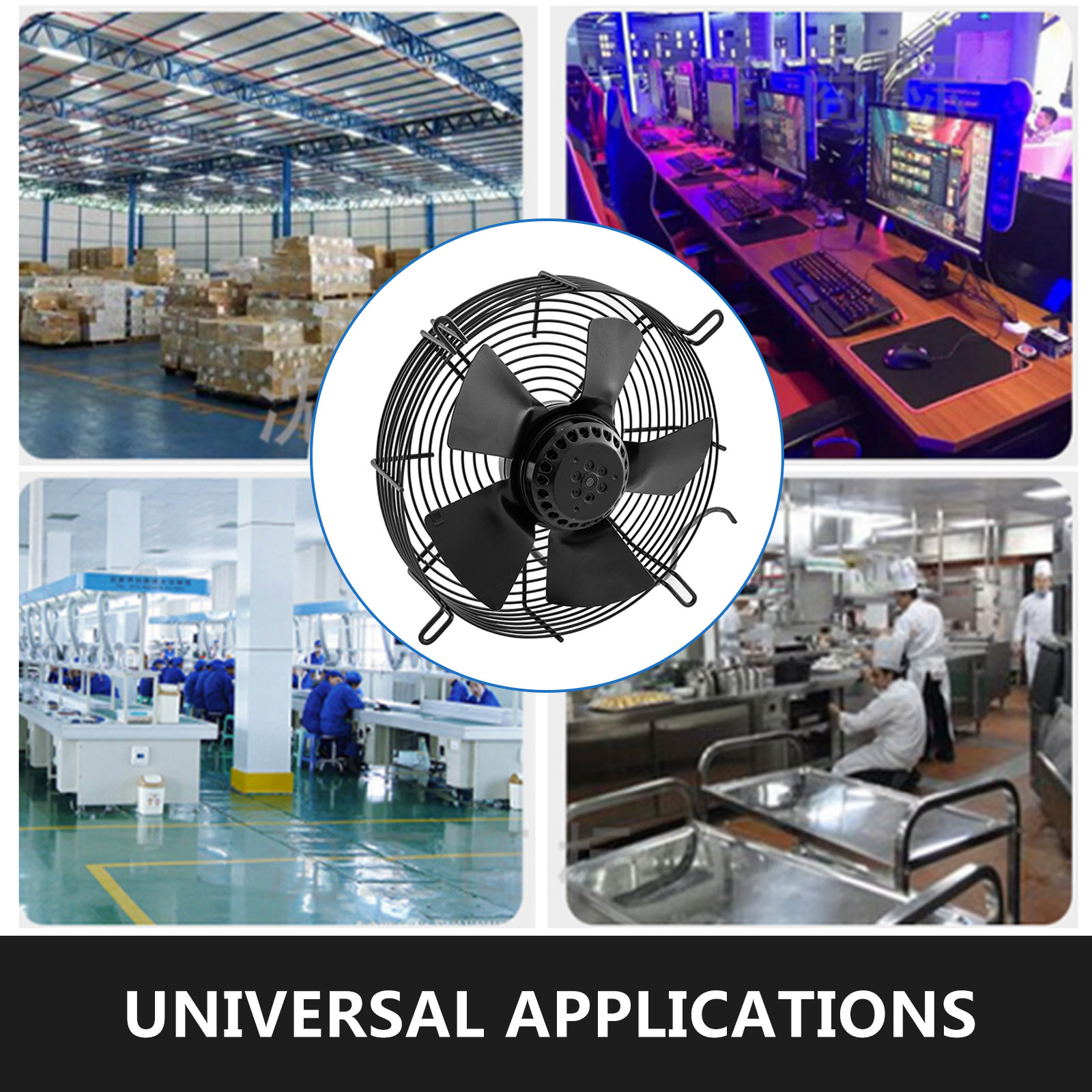 Outer Rotor Fan 10in Ventilation Fan Static Pressure 80pa Garage Fan ...