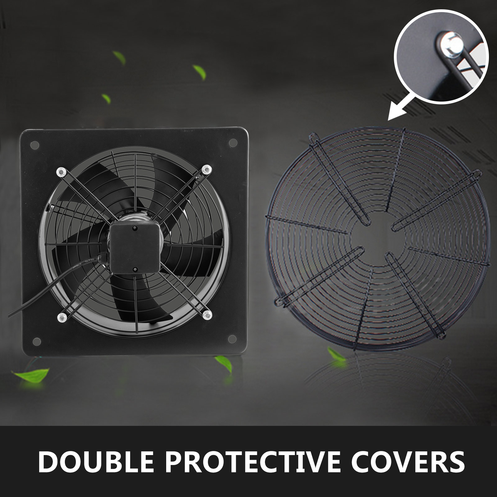 Outer Rotor Fan 12in Ventilation Fan Garage Exhaust Fan Curent 0.80a ...