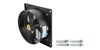 Outer Rotor Fan 14in Axial Flow Fan Garage Exhaust Fan Capacitance 10uf ...