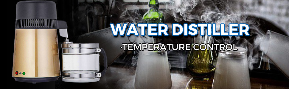 4L Water Distiller Stainless Steel Alcohol Purifier Filter Glass Jar ...