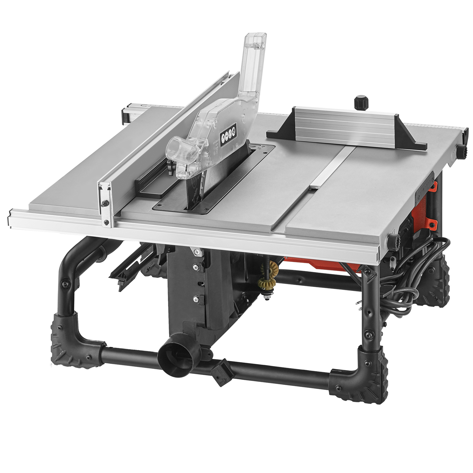 10" Table Saw 4500/5000 RPM Electric Cutting Machine 25-in Rip Capacity ...