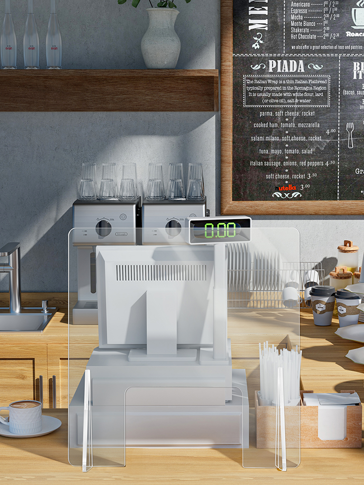 VEVOR Acrylic Shield for Counter, 24"x24" Acrylic Screen for Counter, 0 ...