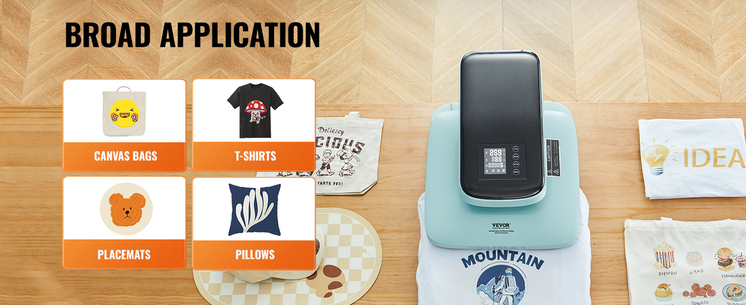 VEVOR Auto Heat Press Machine for T Shirts, 15 x 15 in Heating Panel ...