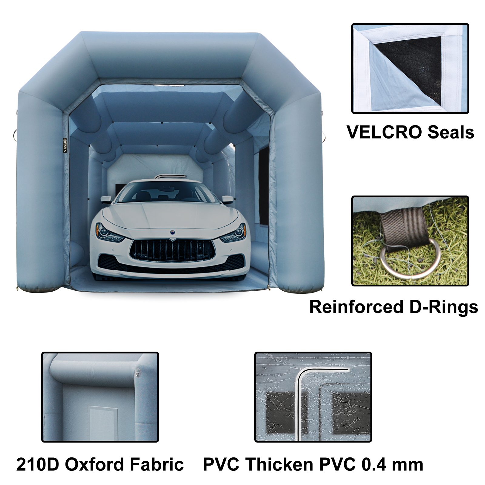VEVOR Inflatable Paint Booth Car Spray Paint Tent 29.5x19.7X13ft Auto ...