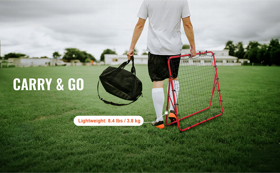 Adjustable Rebound Net NET PLAYZ Soccer Rebounder - Adjustable Angle ...