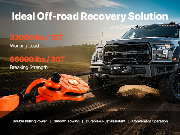 VEVOR 30 Ton Snatch Block Block Snatch Snatch 66 000 lbs Kapasiteetti ...