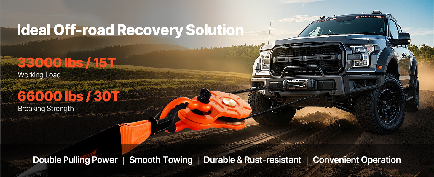 VEVOR 30 Ton Snatch Block Block Snatch Snatch 66 000 lbs Kapasiteetti ...