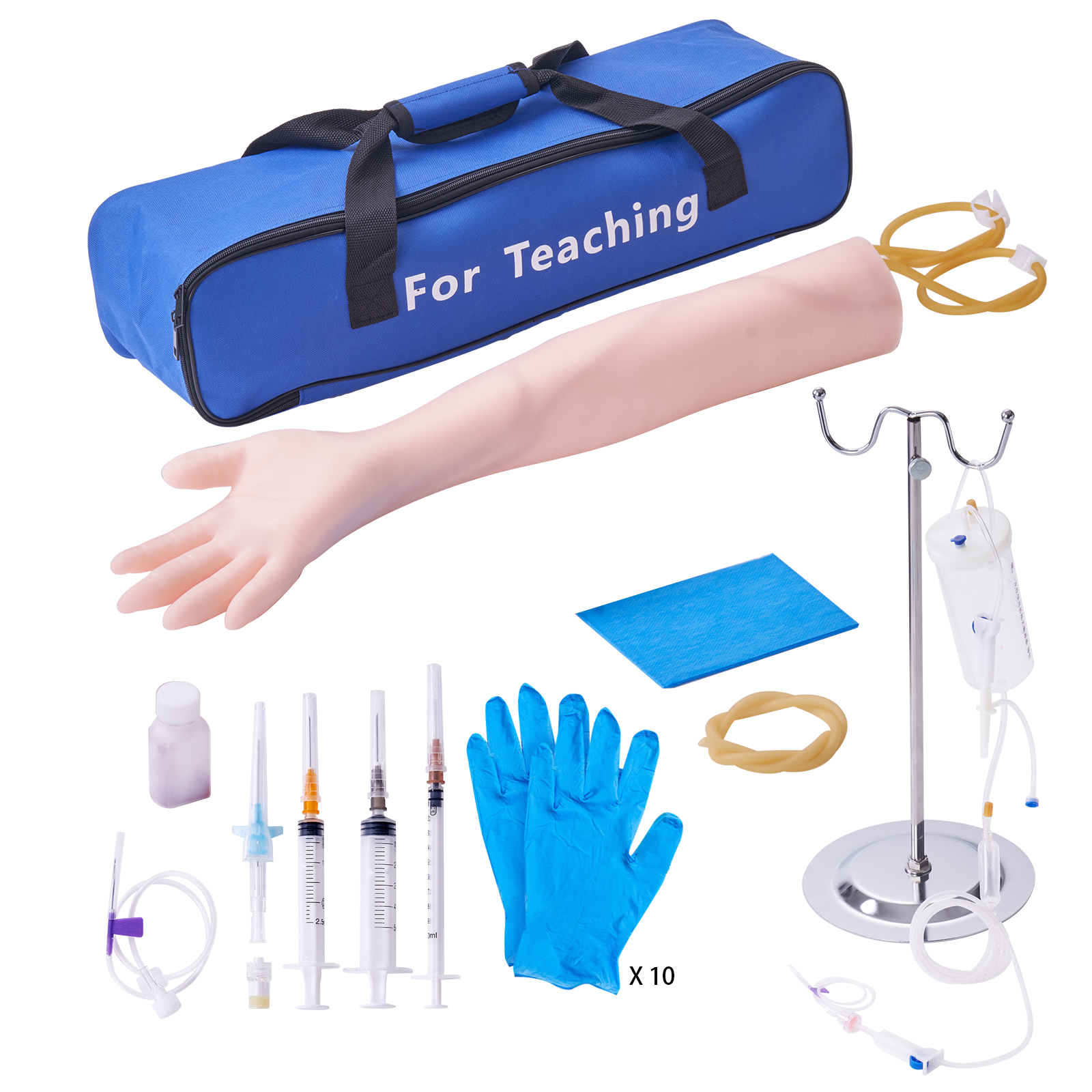 VEVOR IV Practice Kit Phlebotomy Venipuncture Practice Arm for Students ...