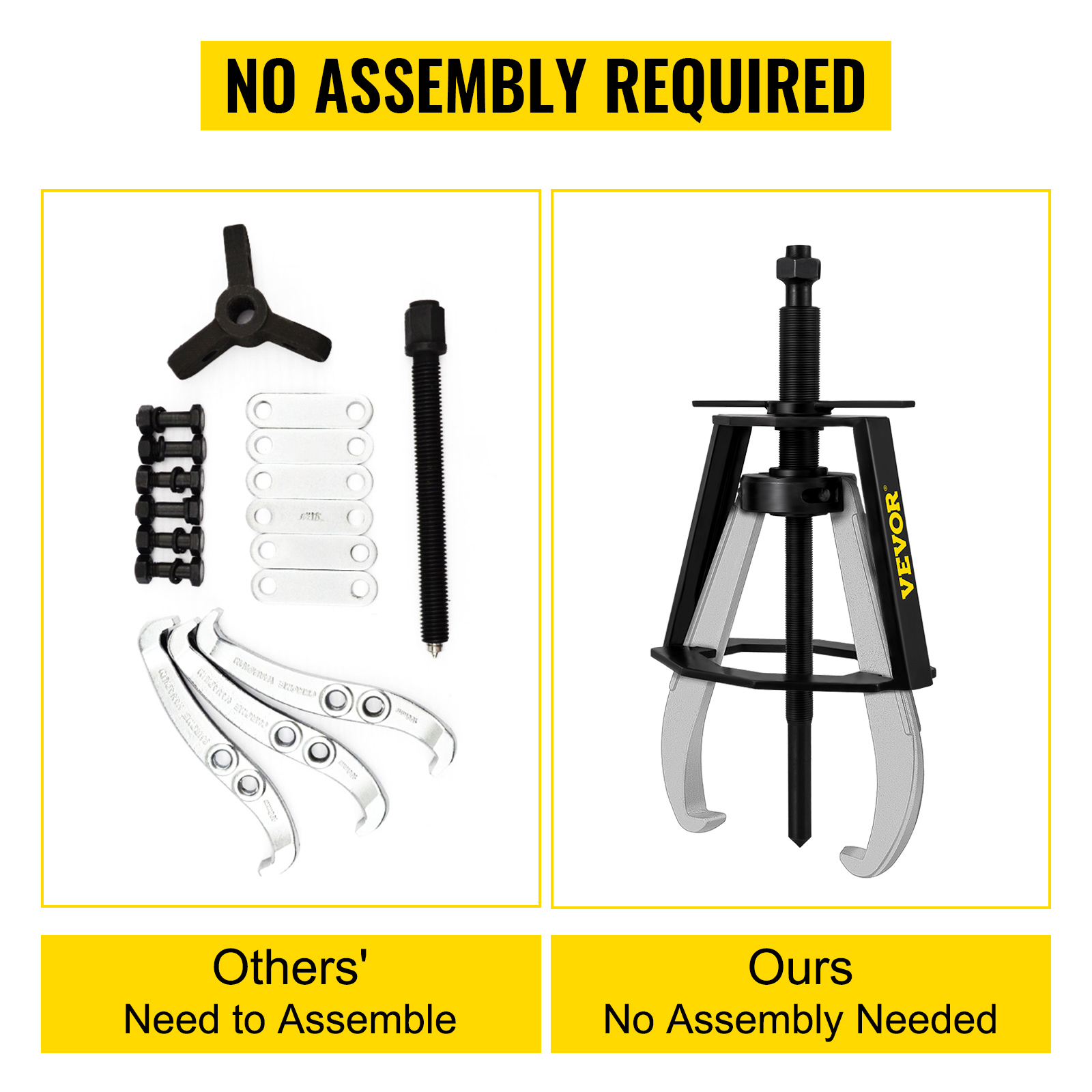 VEVOR Gear Puller 2 Jaw Puller, 12 Ton/26448 LBS Capacity Manual Puller ...