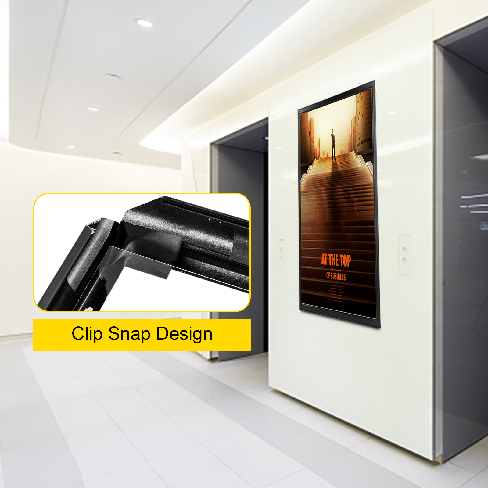 VEVOR 47X33inch LED Movie Poster Frame Slim Snap Aluminum LED Light Box ...