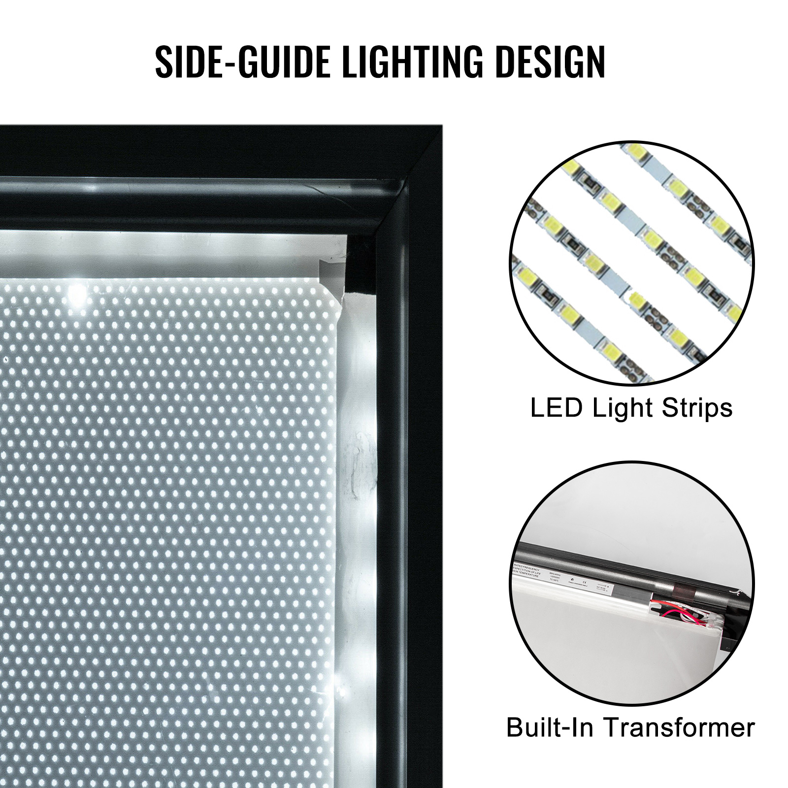 Vevor Led Poster Frame Led Movie Poster Display 12"x17" A3 Backlit ...