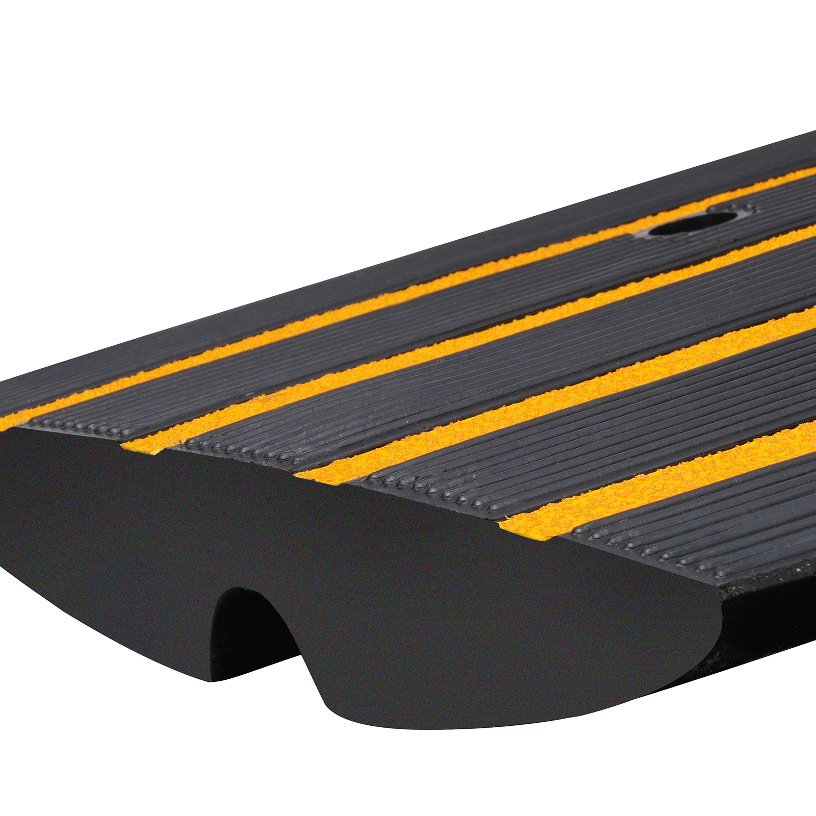 VEVOR Rubber Curb Ramp for Driveway 1 Pack, 15T Heavy Duty Sidewalk ...