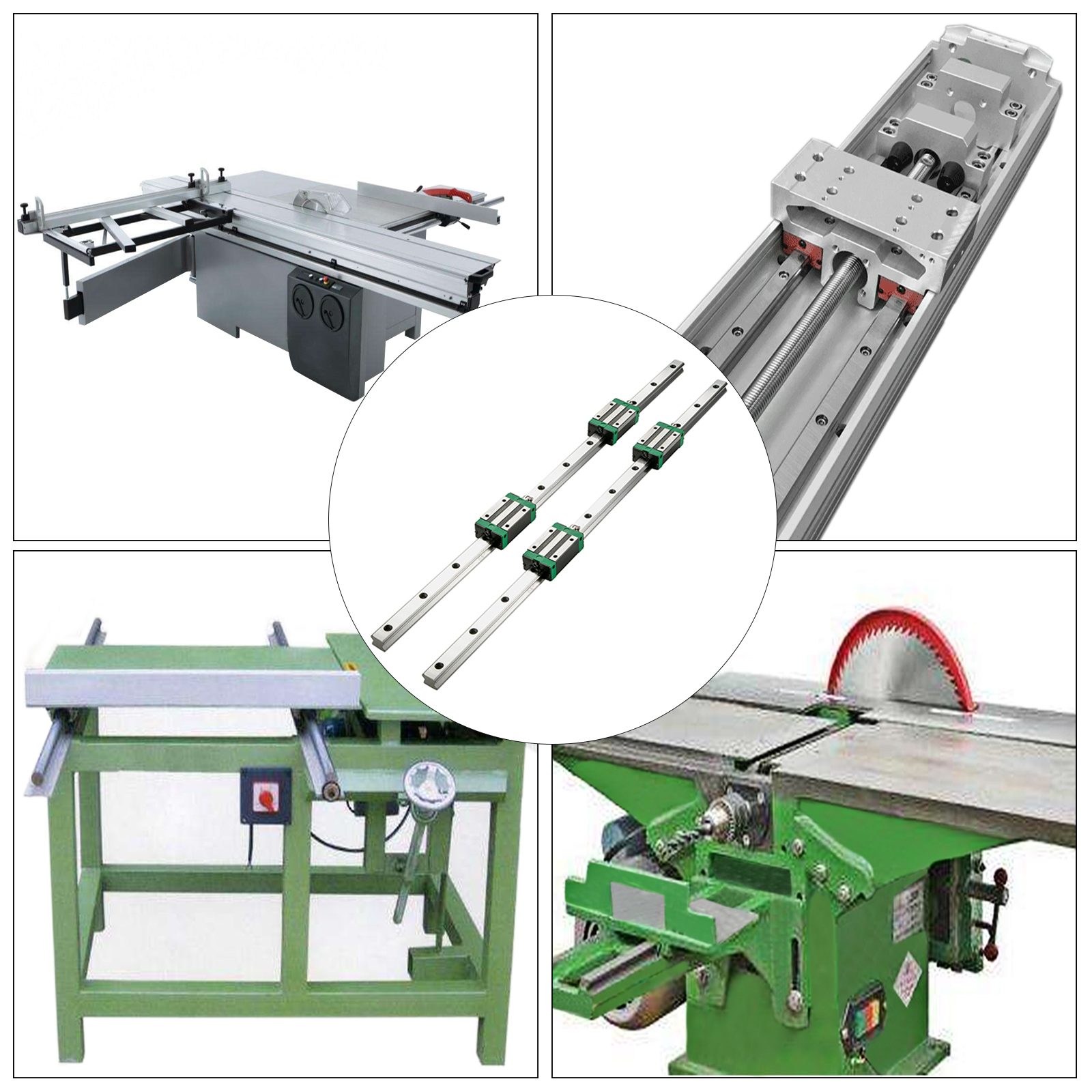 Vevor 2pcs Linear Rails Linear Bearings And Rails Hsr20-800mm Linear ...