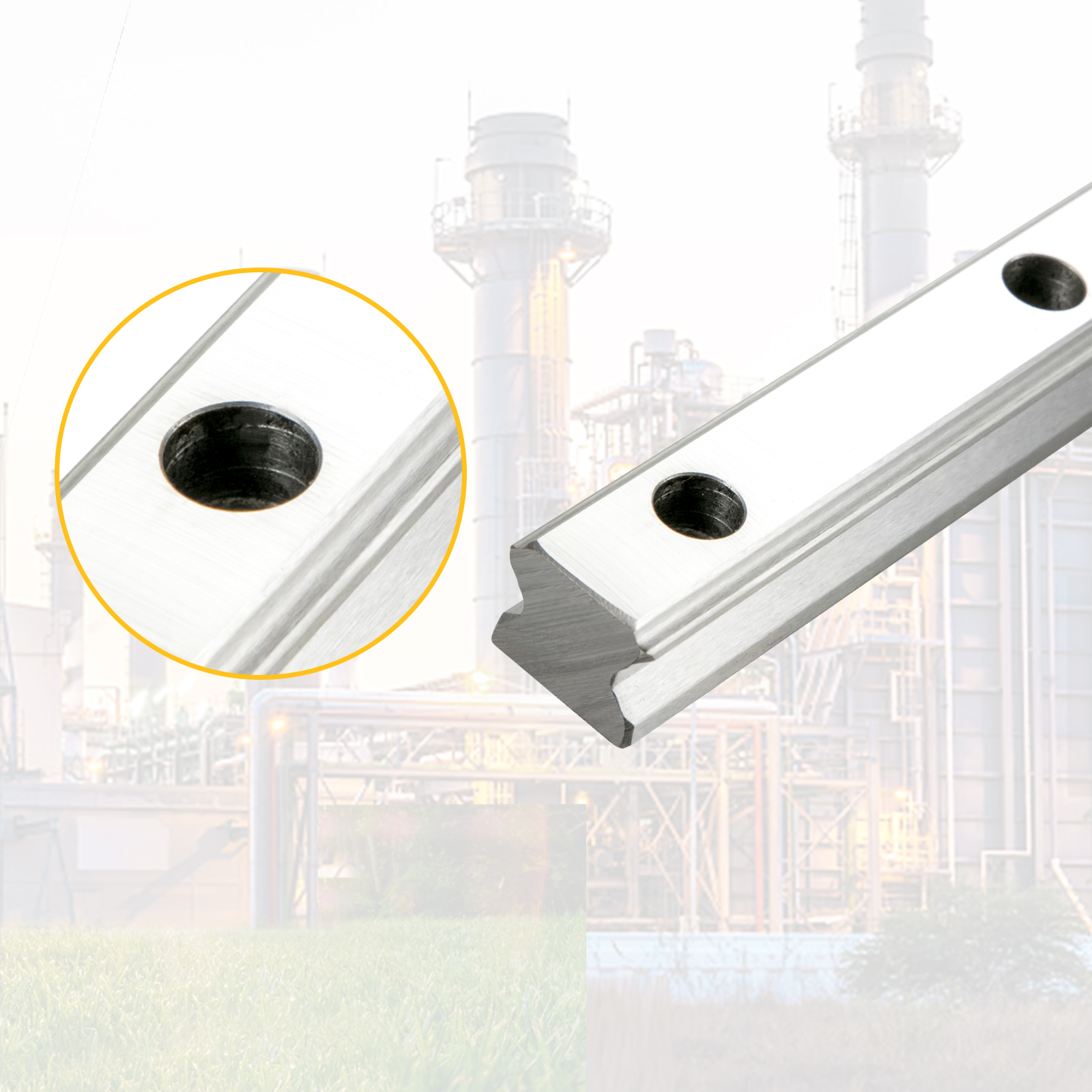 Vevor 2pcs Linear Rails Linear Bearings And Rails Hsr20-900mm Linear ...