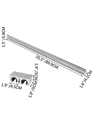 Linear Rail 2 X Sbr20-900mm Rails 4 X Blocks Automatic 2 Rails Slide ...