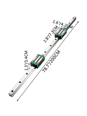 Lineaire geleider lineaire rail HGR 20-2000 mm met 4PCS-blok voor CNC ...