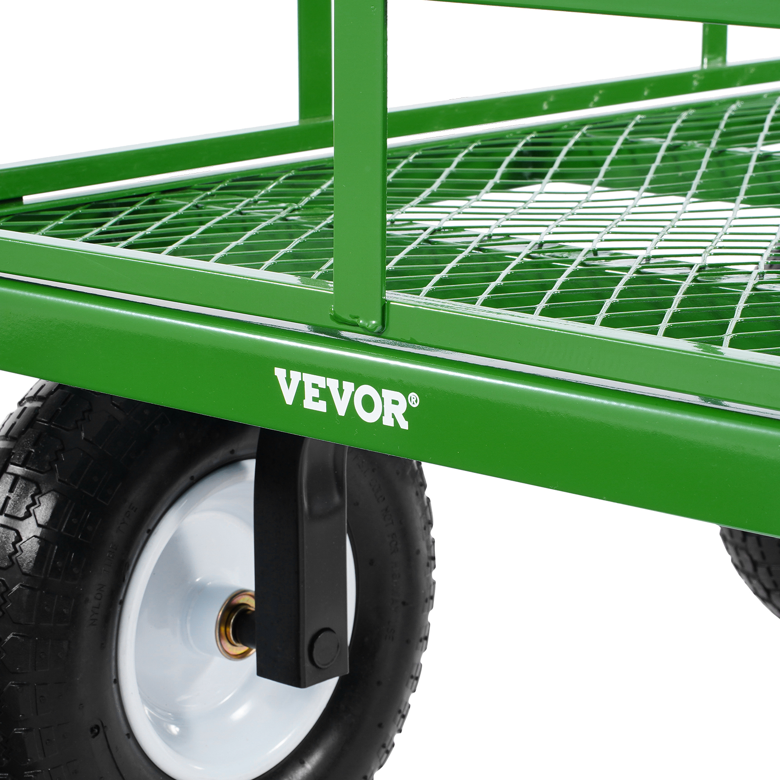 VEVOR Steel Garden Cart 900lbs Capacity Heavy Duty Wagon Cart 10in ...