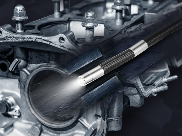 VEVOR Borescope Endoscope Two-Way 180° Articulating 5" IPS 8X Zoom 6 ...