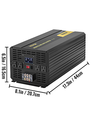 VEVOR Power Inverter, 5000W Modified Sine Wave Inverter, DC 36V to AC ...