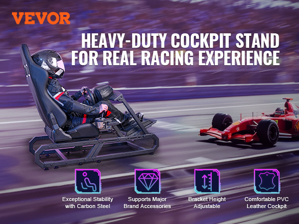 VEVOR Heavy Duty Racing Wheel Stand pro Logitech G923/G920/G29 ...