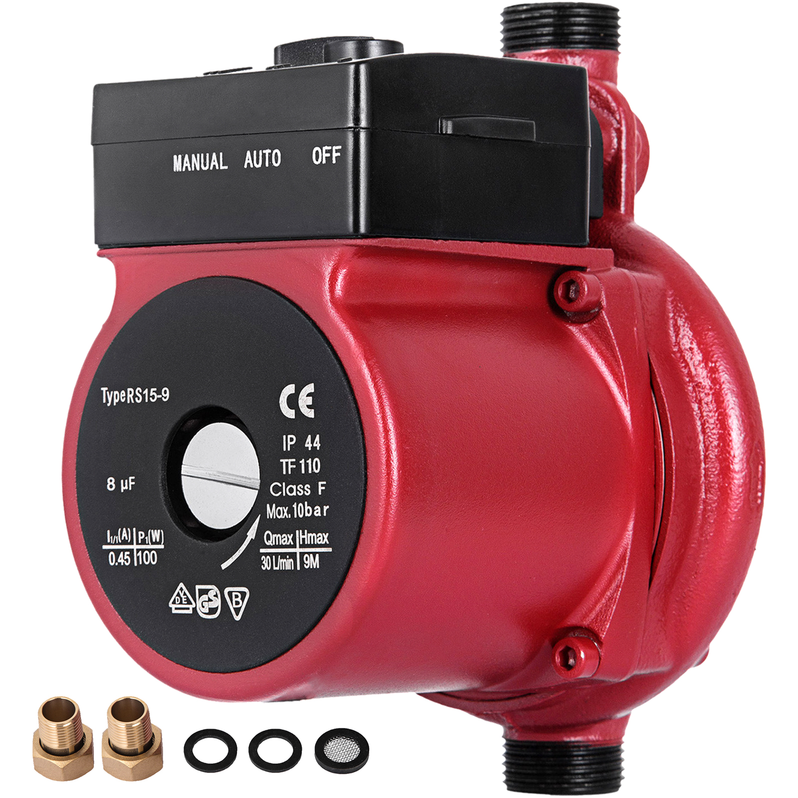 3/4" 110v Hot Water Circulating/circulation Pump 8 Gpm 3-speed | VEVOR CA