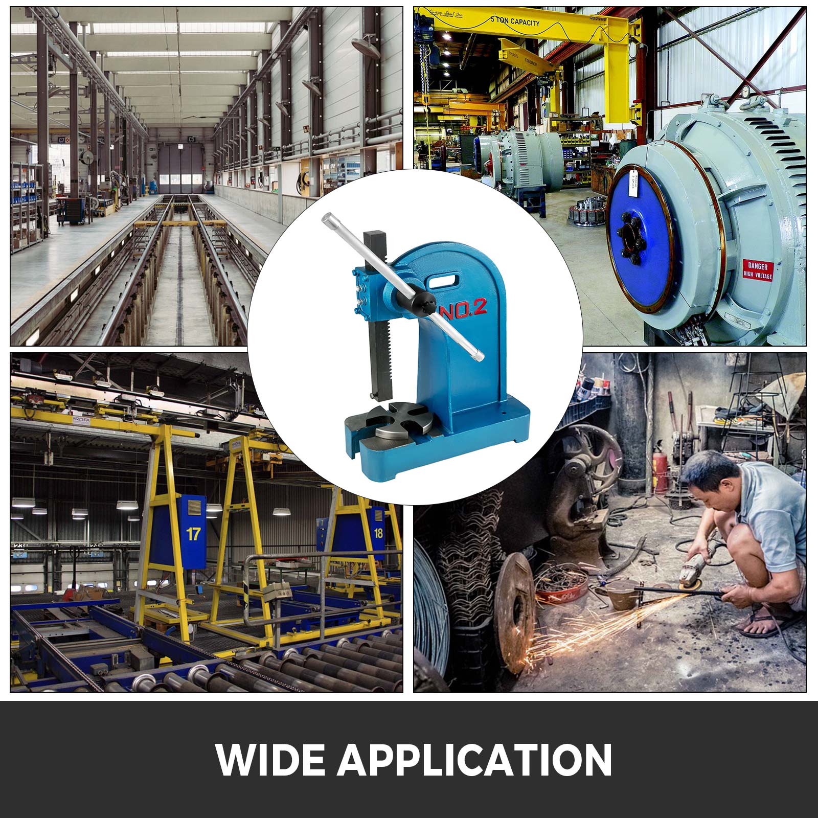 VEVOR Manual Arbor Press 2 Ton, Heavy Duty Arbor Press with 7.1 Inch ...