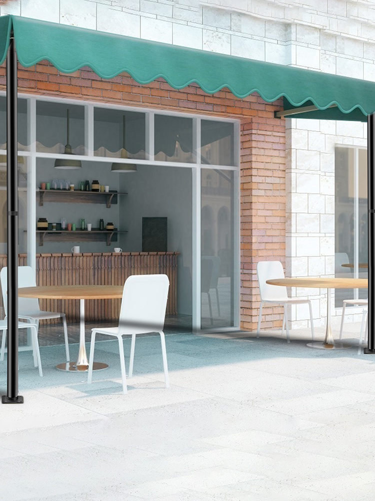 VEVOR Sun Shade Post, 85" Shade Sail Post, 3" Diameter Sail Pole, Steel ...