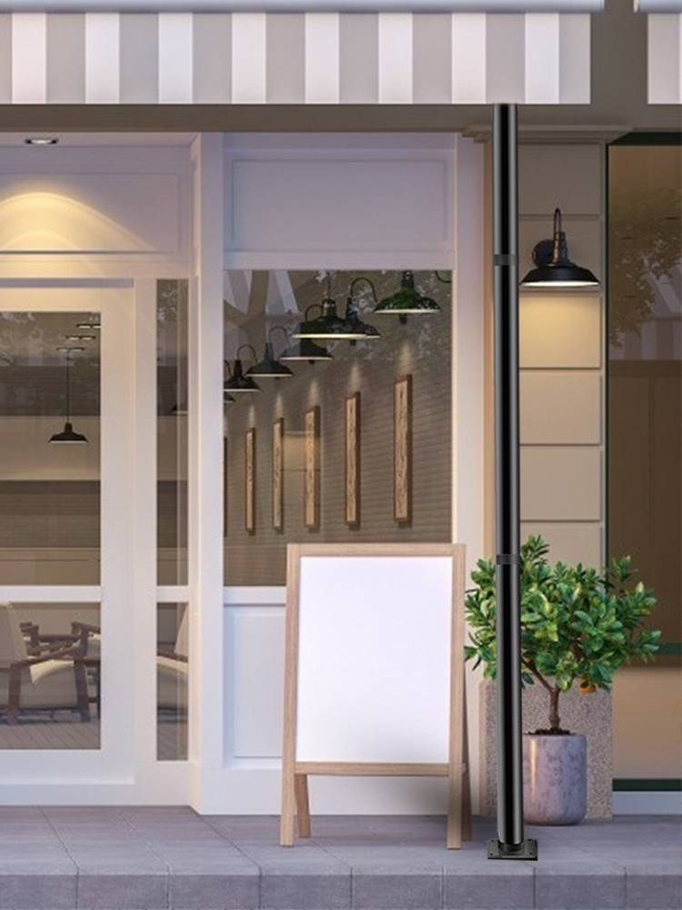 VEVOR Sail Pole Extension, 21" Height Shade Pole Extension, 3" Diameter ...